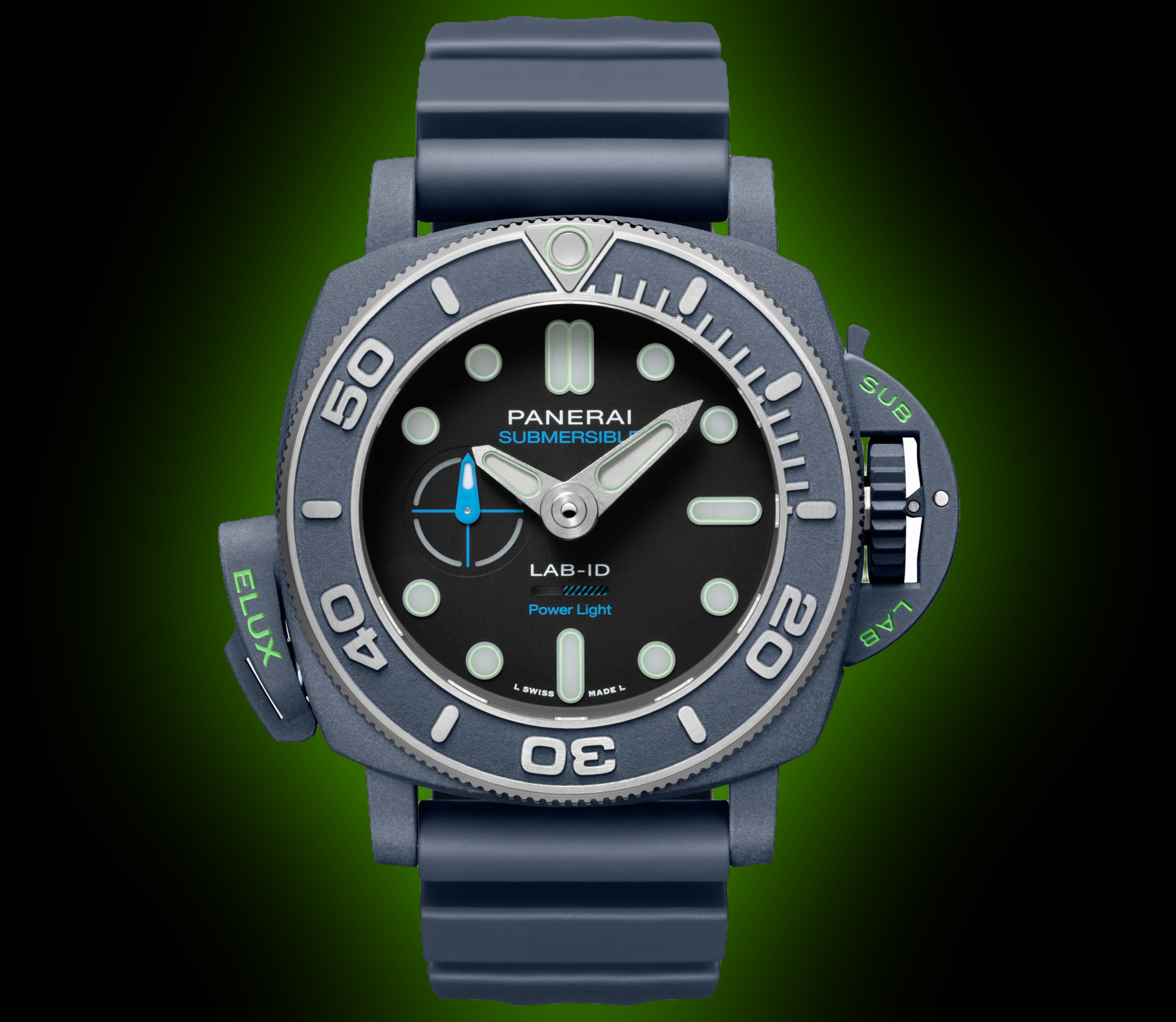 Panerai Submersible 01800 Analog, Elux Lab-Id, Ti-Ceramitech™, 500.0 m
