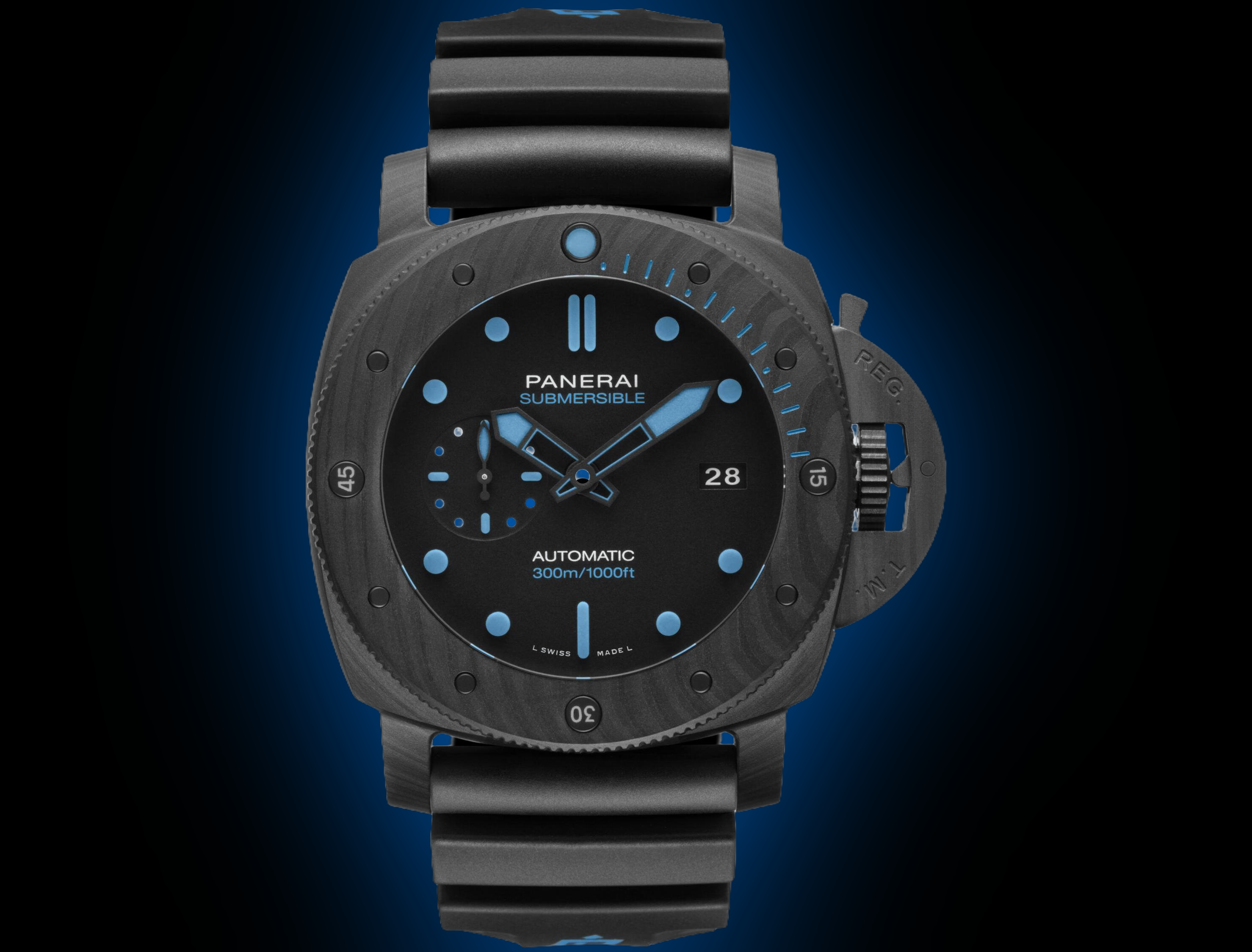 Panerai Submersible 02616 Black Dial, Carbotech, 47.0 mm, Self Winding