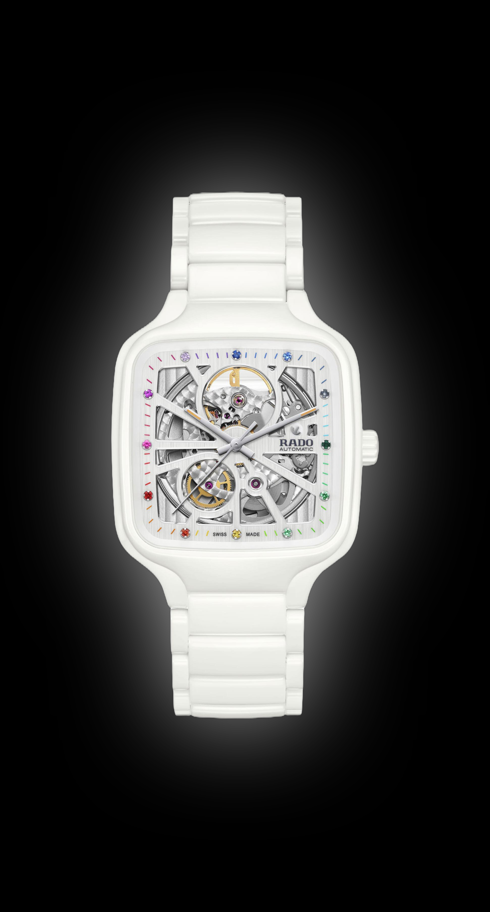 Rado TRUE Square Automatic Open Heart High-Tech Ceramic 2707