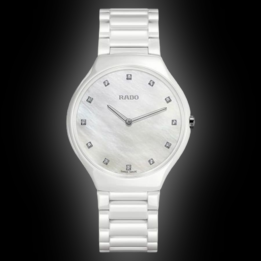 Rado TRUE 2795 Mother of Pearl Dial, High-Tech Ceramic, Thinline ...