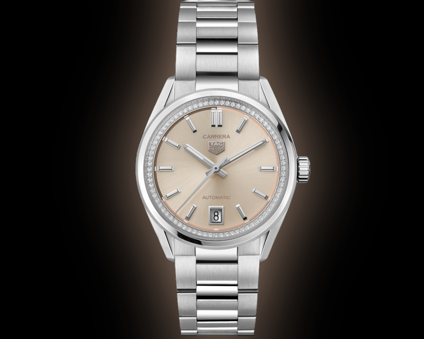TAG Heuer Carrera BA0001 Pink Dial, Steel, Date, Calibre 7 Automatic