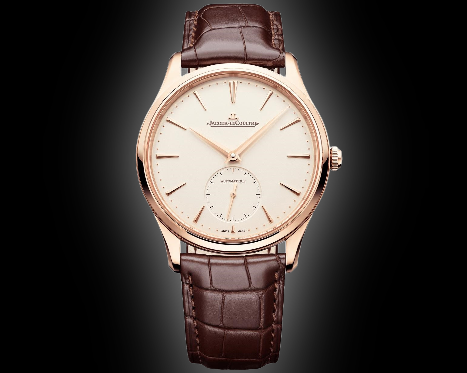 Jaeger LeCoultre Master Ultra Thin 121 Eggshell Beige Dial, Pink Gold ...