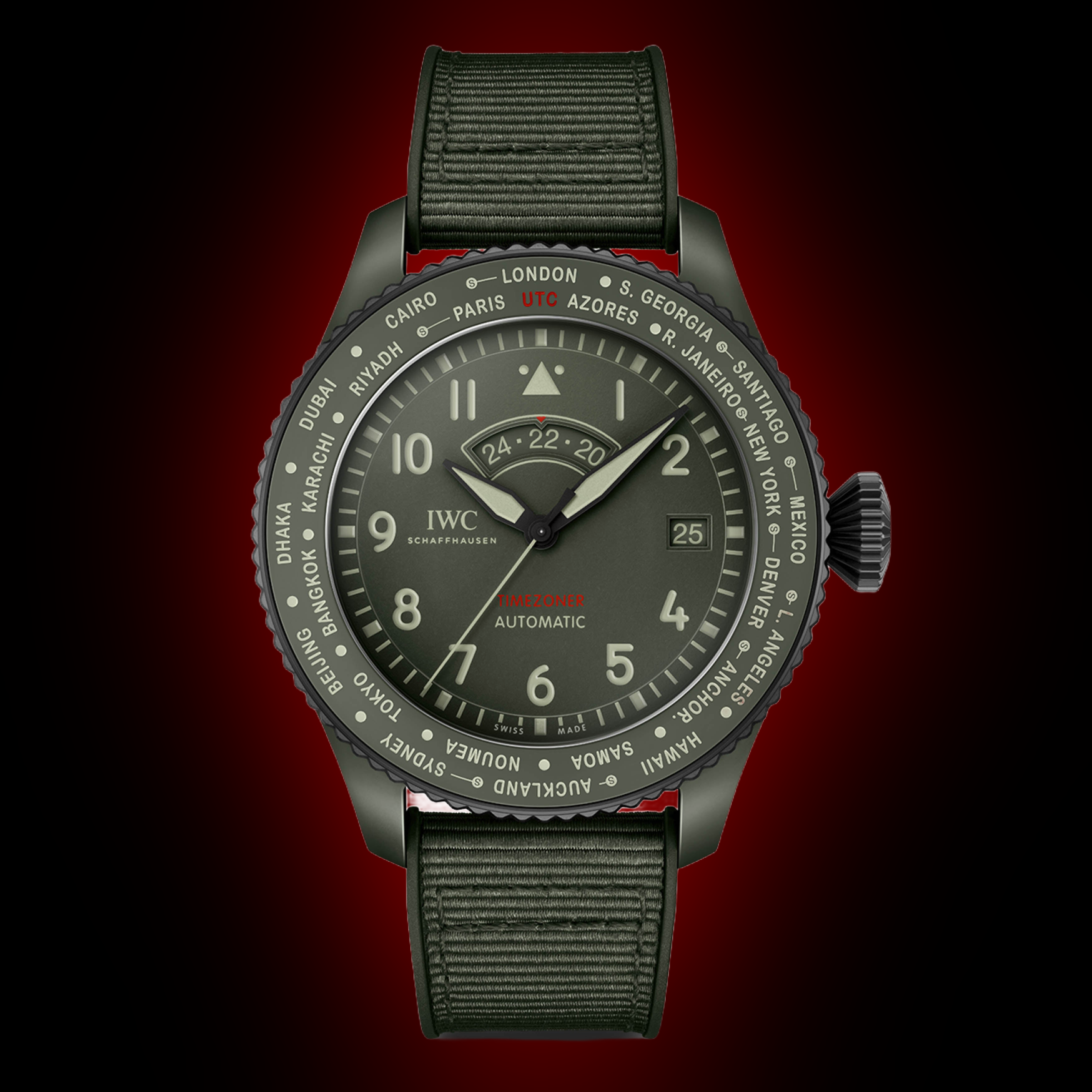 IWC Pilot’s Watches 3956 Green Dial, Ceramic, 46.0 mm, TOP GUN Woodland