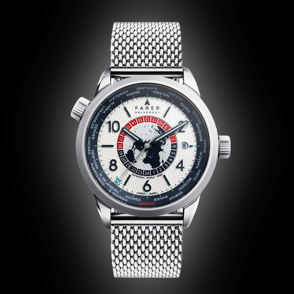 Farer Complications Markham II Self Winding, Milanese Bracelet, Micro ...