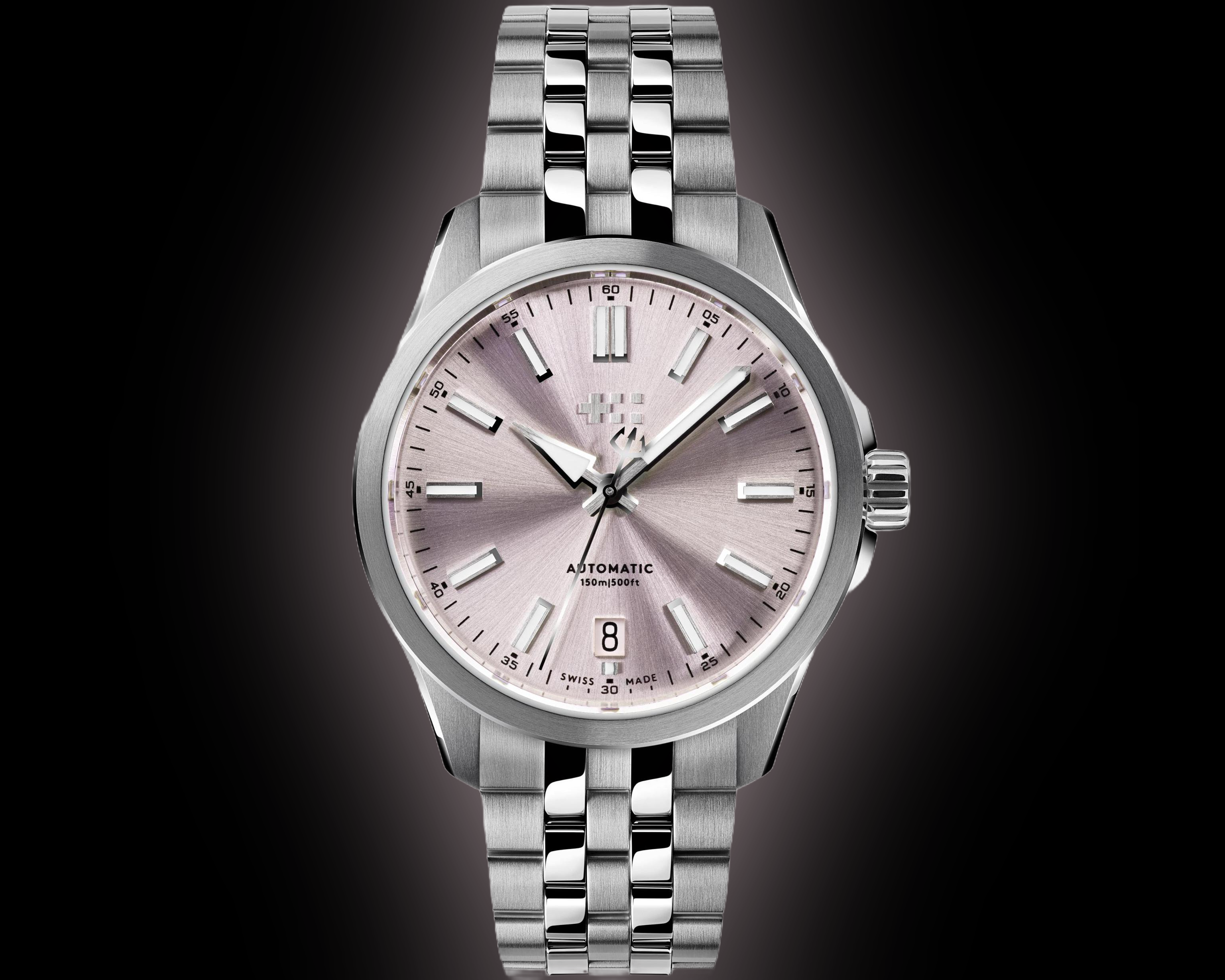 Christopher Ward Sealander C63 Glasswing Pink Dial, Stainless Steel, 36 ...