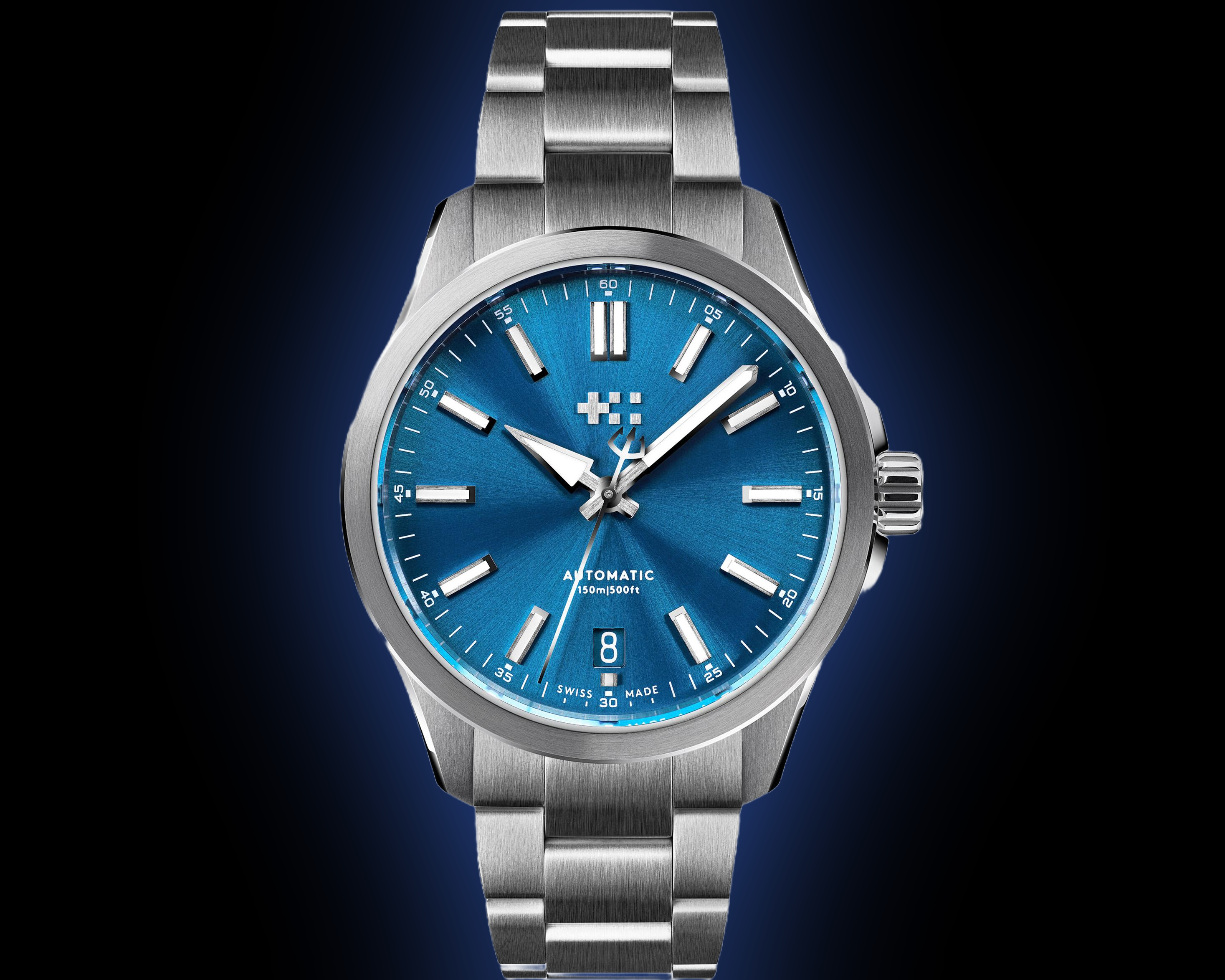 Christopher Ward Sealander C63 Morpho Blue Dial, Stainless Steel, 36.0 ...