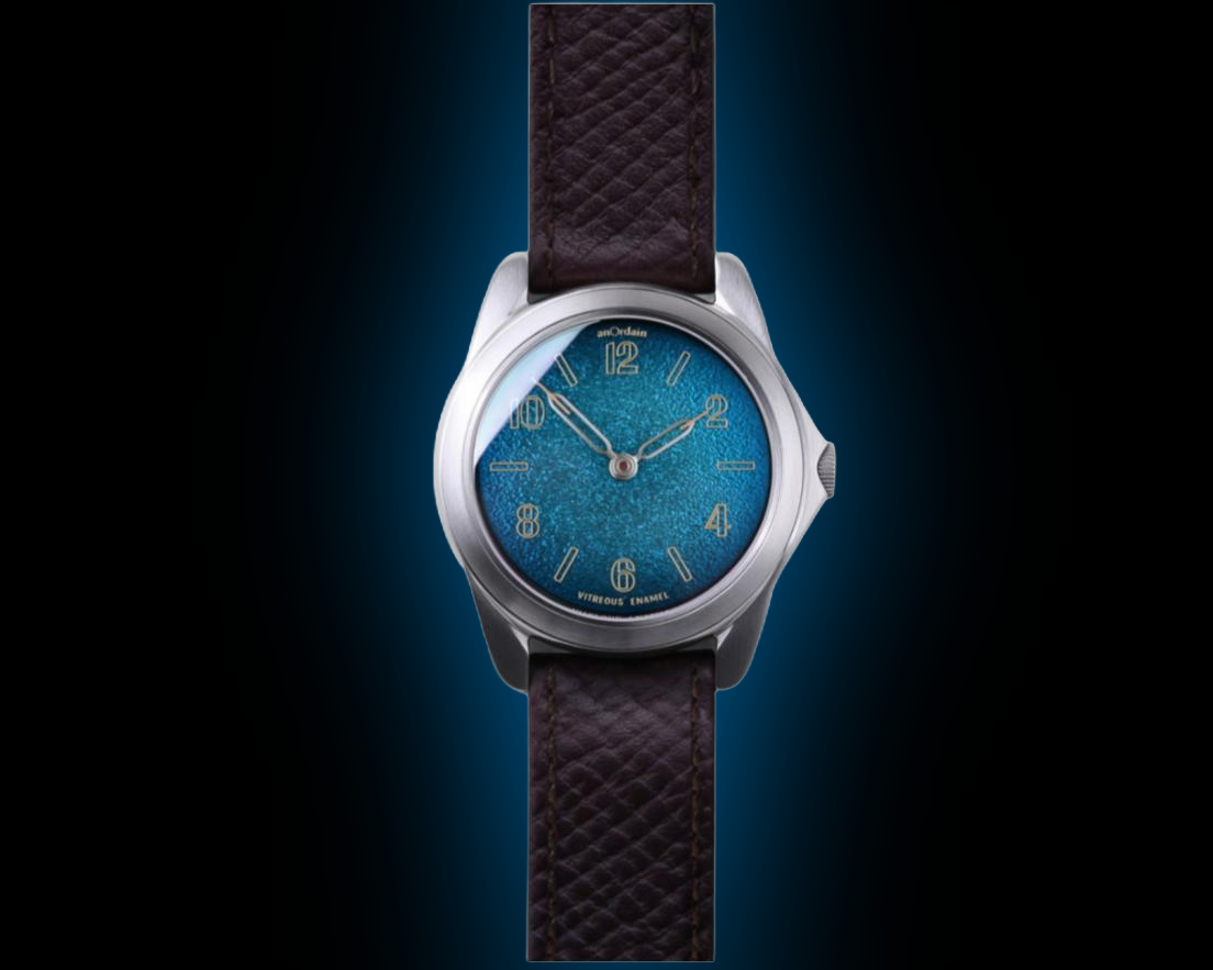 anOrdain Model 2 Fumé Vitreous Enamel on Silver, 50.3 m, Blue Fumé Dial ...