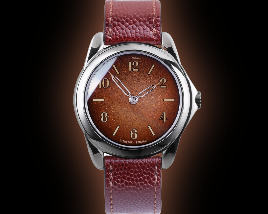 anOrdain Model 2 Fumé Vitreous Enamel on Silver, 50.3 m, Brown Fumé Dial, 36 mm