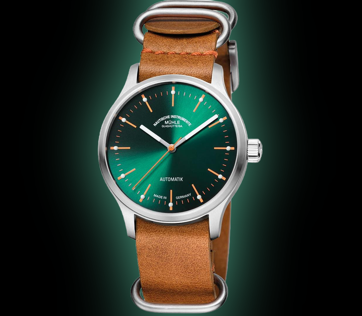 Muehle Glashuette Panova Green Stainless Steel M1-40-76-NB-L-II