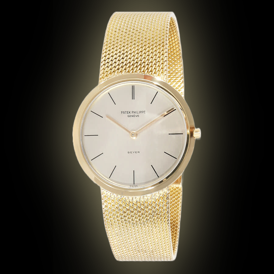 Patek Philippe Calatrava 3520 Silver-Tone Dial, 18kt Yellow Gold, Hand ...