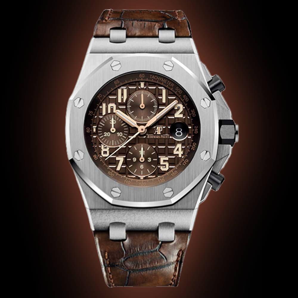 Audemars Piguet Royal Oak Offshore 26470 Brown Dial, Stainless Steel ...