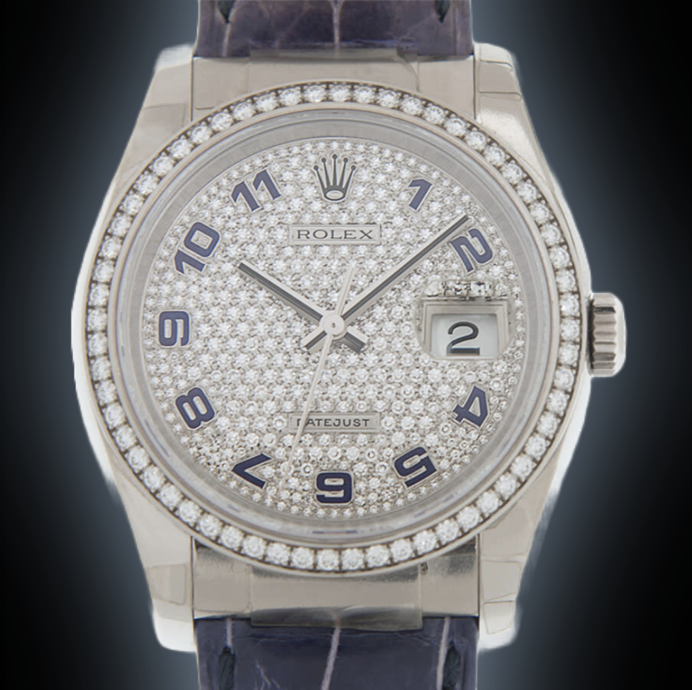 Rolex Datejust 116189 Diamond Dial, 18kt White Gold, Chronometer ...