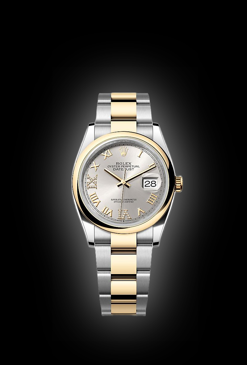 Rolex Datejust 36 126203 Silver Dial, Yellow Rolesor, 36.0 mm, Automatic