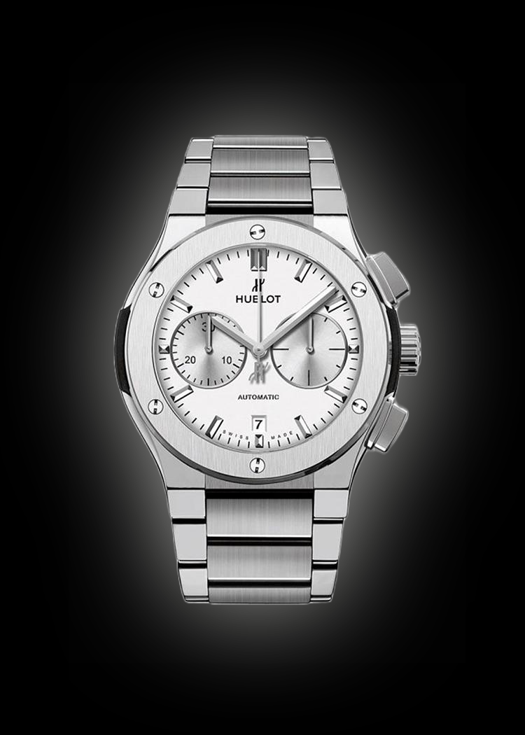 Hublot Classic Fusion 520.NX Silver-Tone Dial, Titanium, 45.0 mm ...