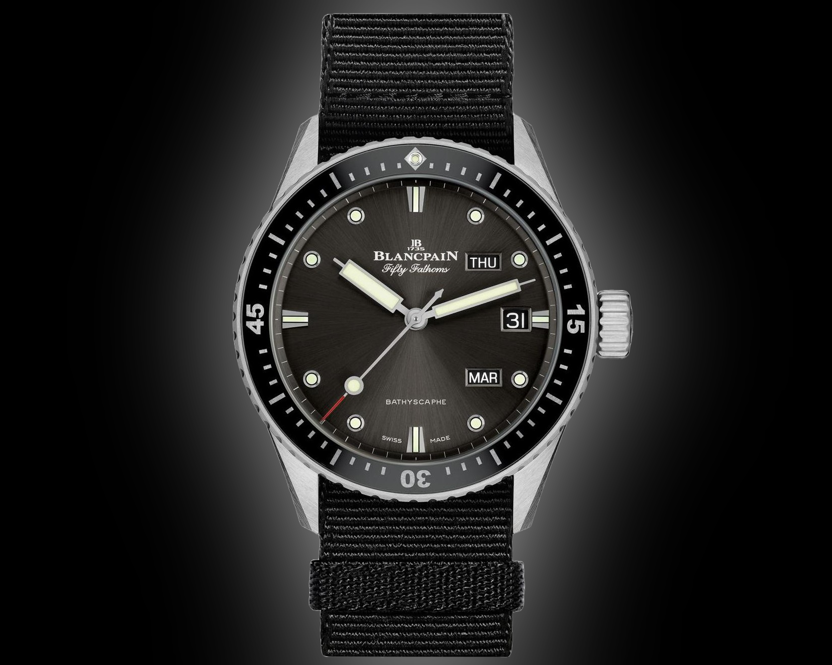 Blancpain Fifty Fathoms Bathyscaphe 5071 Grey Meteor Dial, Steel, 43.0 ...