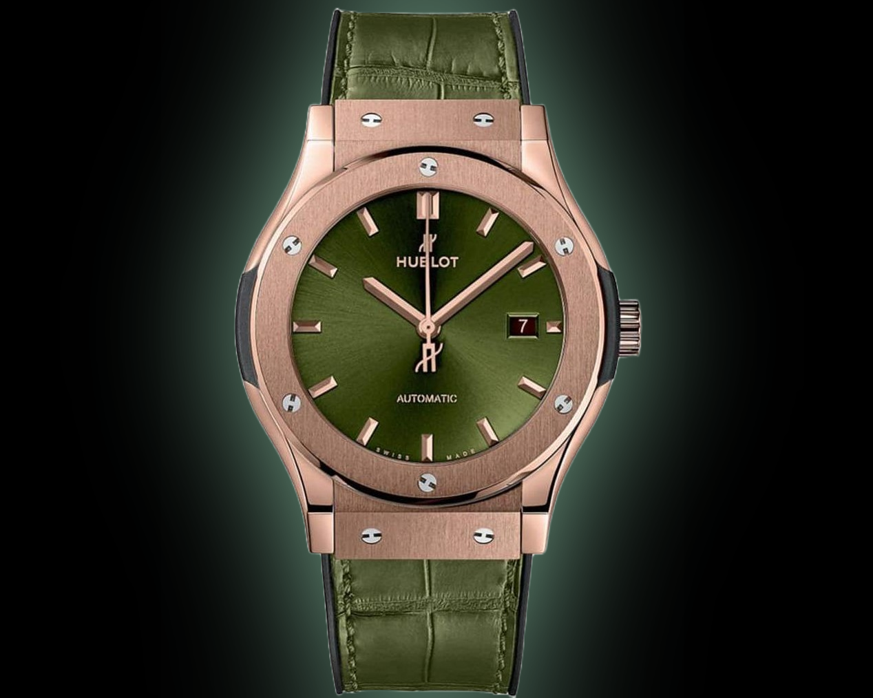 Hublot Classic Fusion Automatic Men's Watch Green Sunray
