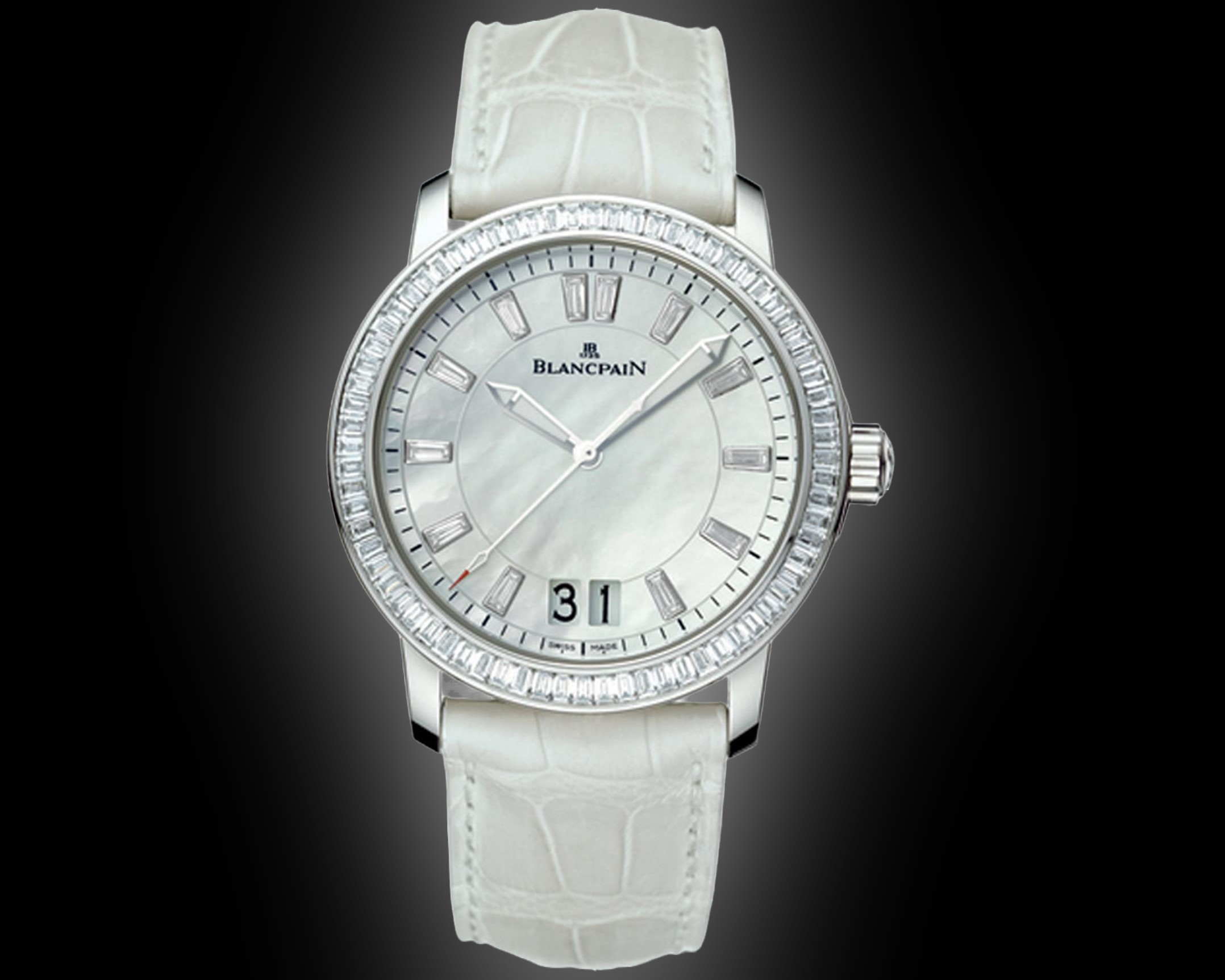 Blancpain Léman 2850 Mother of Pearl Dial, 18kt White Gold, 40.0 mm ...