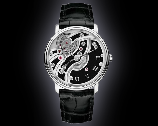 Blancpain Villeret 6616 Black Dial, White Gold, 43.0 mm, Mouvement Inversé