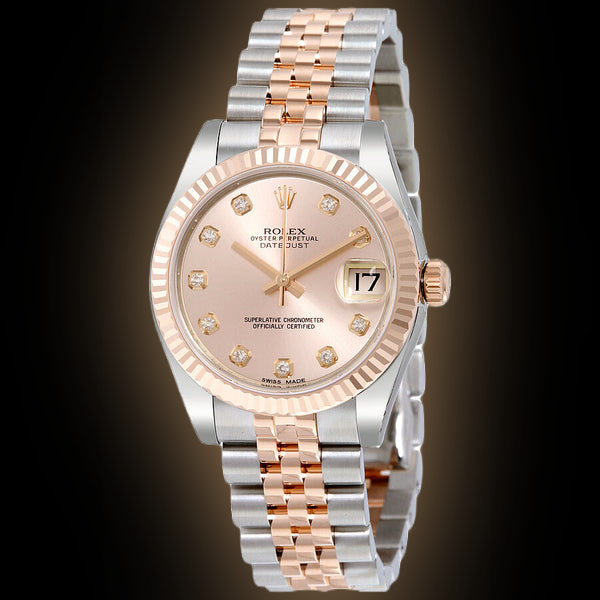 Rolex Lady-Datejust 31 178271 Pink Dial, Stainless Steel, 31.0 mm, 18kt ...
