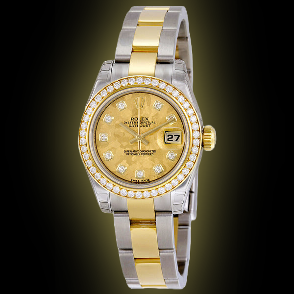 Rolex Lady-Datejust 26 179383 Yellow Gold Dial, 26.0 mm, Self Winding ...
