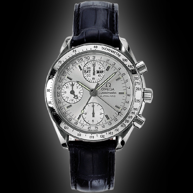 Omega Speedmaster Day-Date 3823.30 Silver Dial, Stainless Steel, 39.0 ...