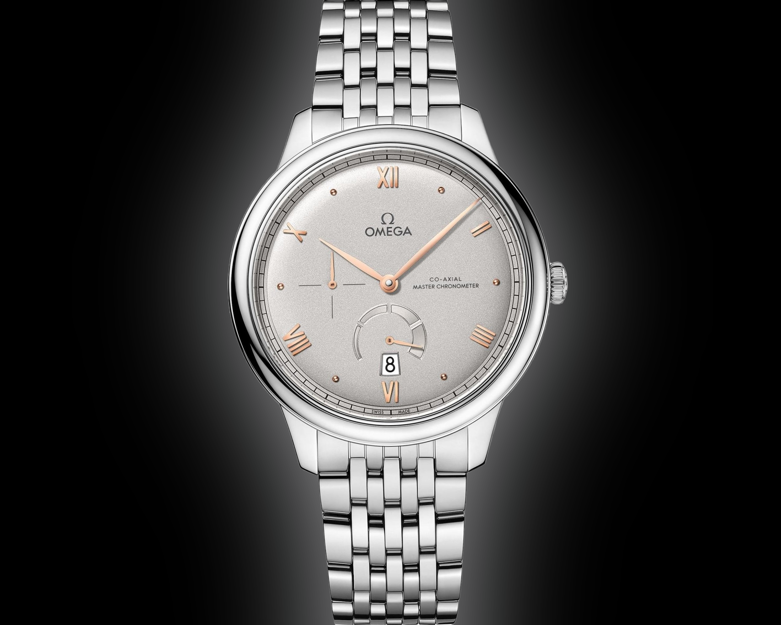 Omega De Ville Prestige 434.10 Grey Dial, Stainless Steel, 41.0 mm, Pvd ...
