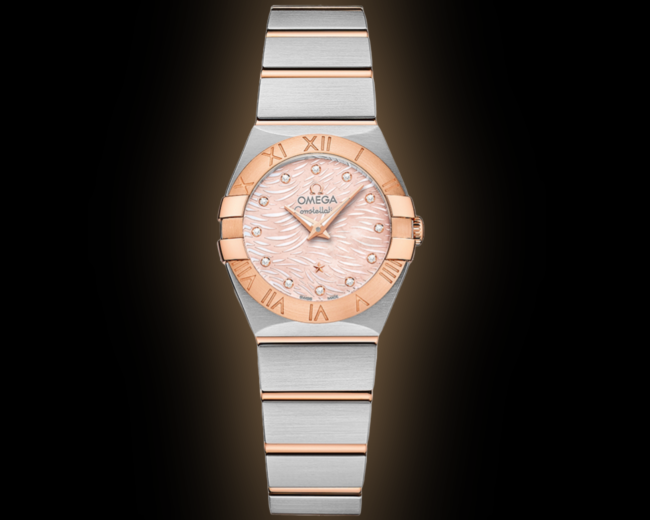 Omega Constellation 24 123.20 Pink Mother of Pearl Dial, Stainless ...