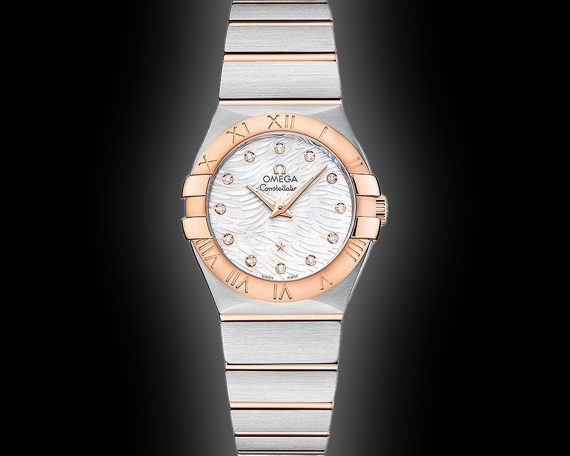 Omega Constellation 27 123.20 White Dial, Red Gold, 27.0 mm, Quartz