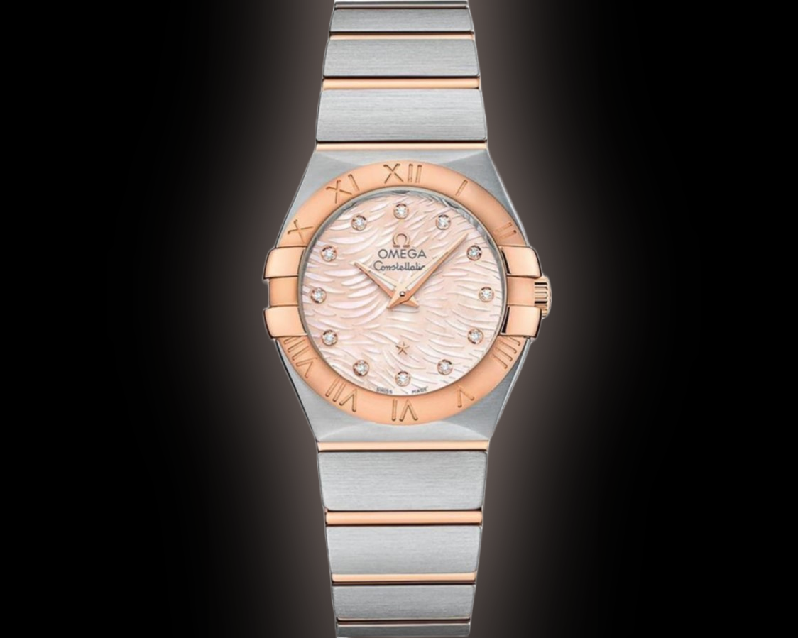 Omega Constellation 27 123.20 Pink Mother of Pearl Dial, Stainless ...