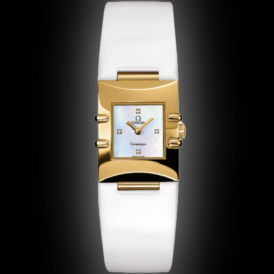 Omega Constellation Quadra 1631.76 White Dial, Yellow Gold, 19.3 mm, Quartz
