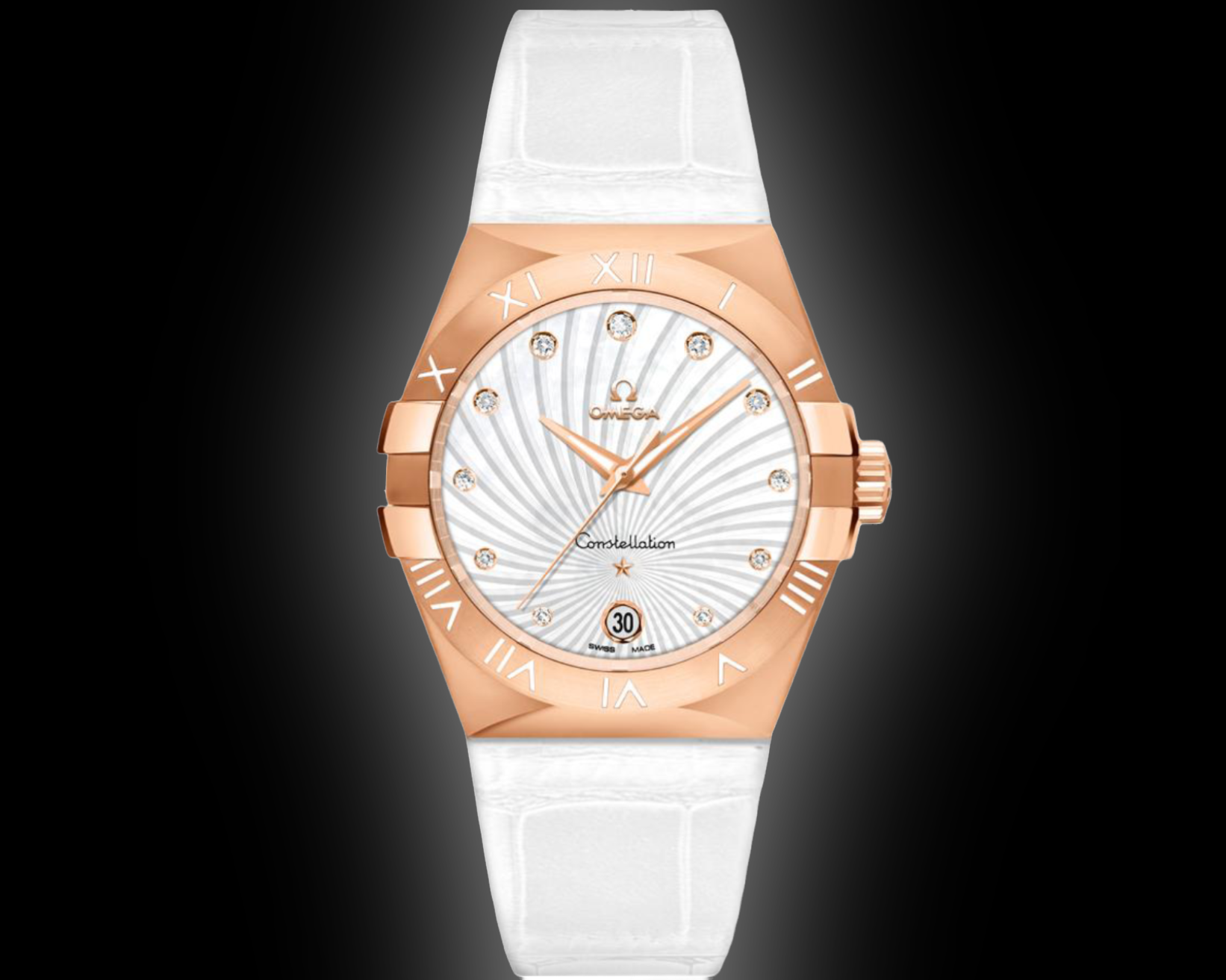 Omega Constellation 35 123.53 White Dial, 18kt Rose Gold, 35.0 mm ...
