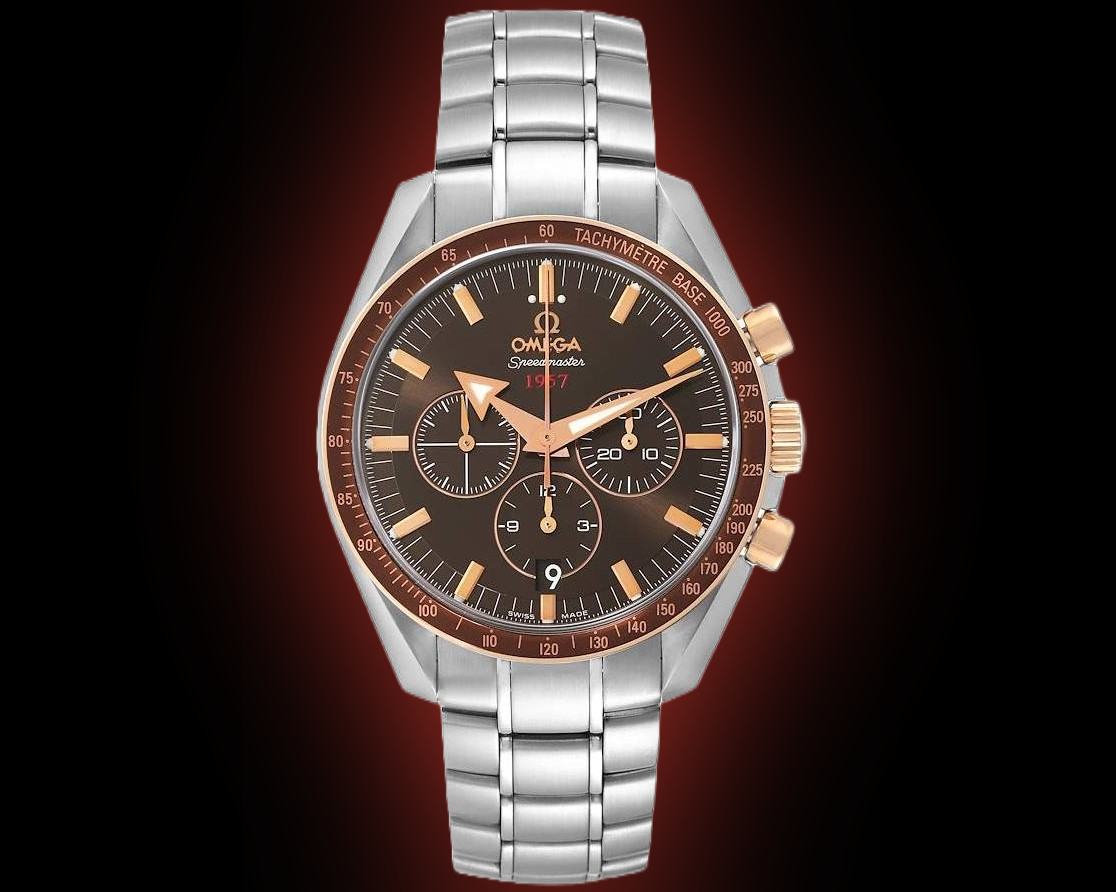 Omega Speedmaster Broad Arrow 321.90 Brown Dial, Pink Gold, 42.0 mm ...