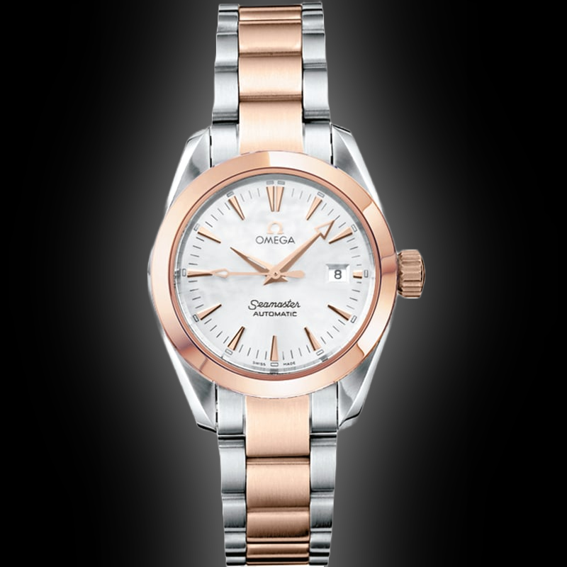 Omega Seamaster Aqua Terra 150M 2373.70 White Dial, Red Gold, 29.2 mm ...