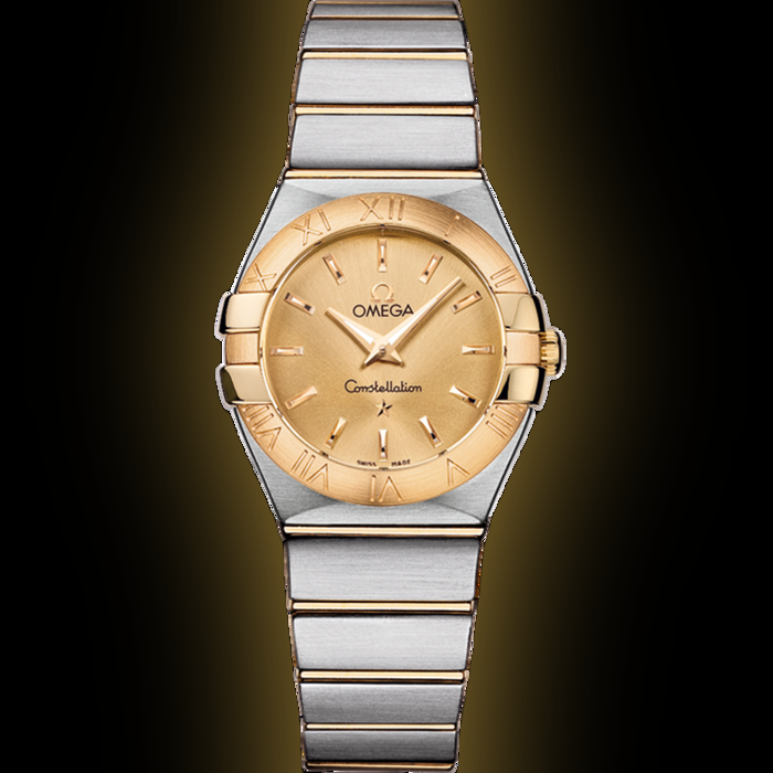 Omega Constellation 27 123.20 Champagne Dial, Yellow Gold, 27.0 mm, Quartz