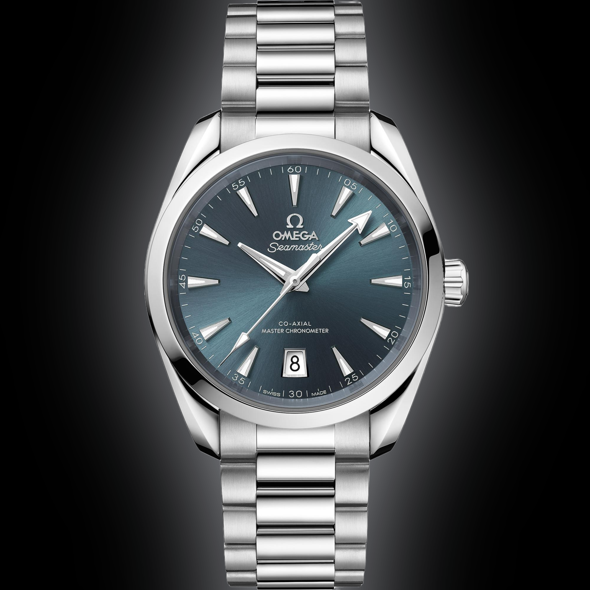 Omega Seamaster Aqua Terra Shades 220.10 Atlantic Blue Dial, Stainless ...
