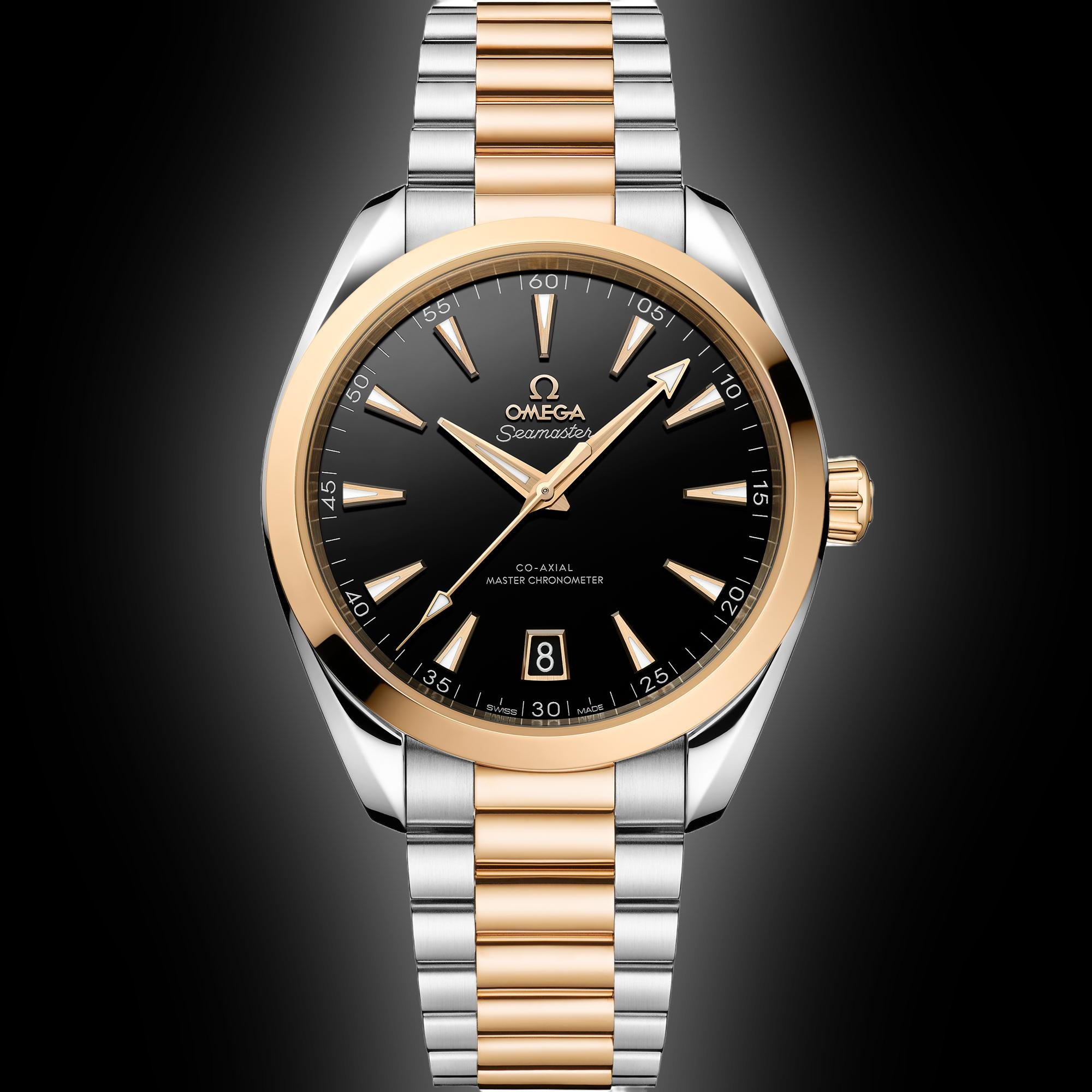 Omega Seamaster Aqua Terra 150M 220.20 Black Dial, 18K Moonshine Gold ...