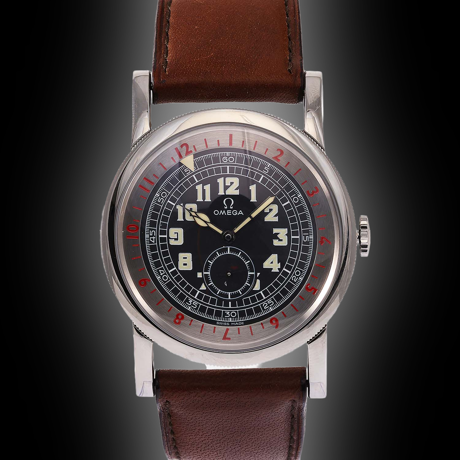 Omega Museum N° 1 5700.50 Black Dial, Stainless Steel, 40.5 mm, "Pilots ...