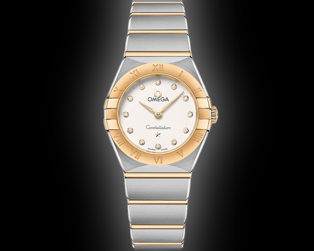 Omega Constellation Manhattan 25 131.20 Silver Dial, Yellow Gold, 25.0 ...