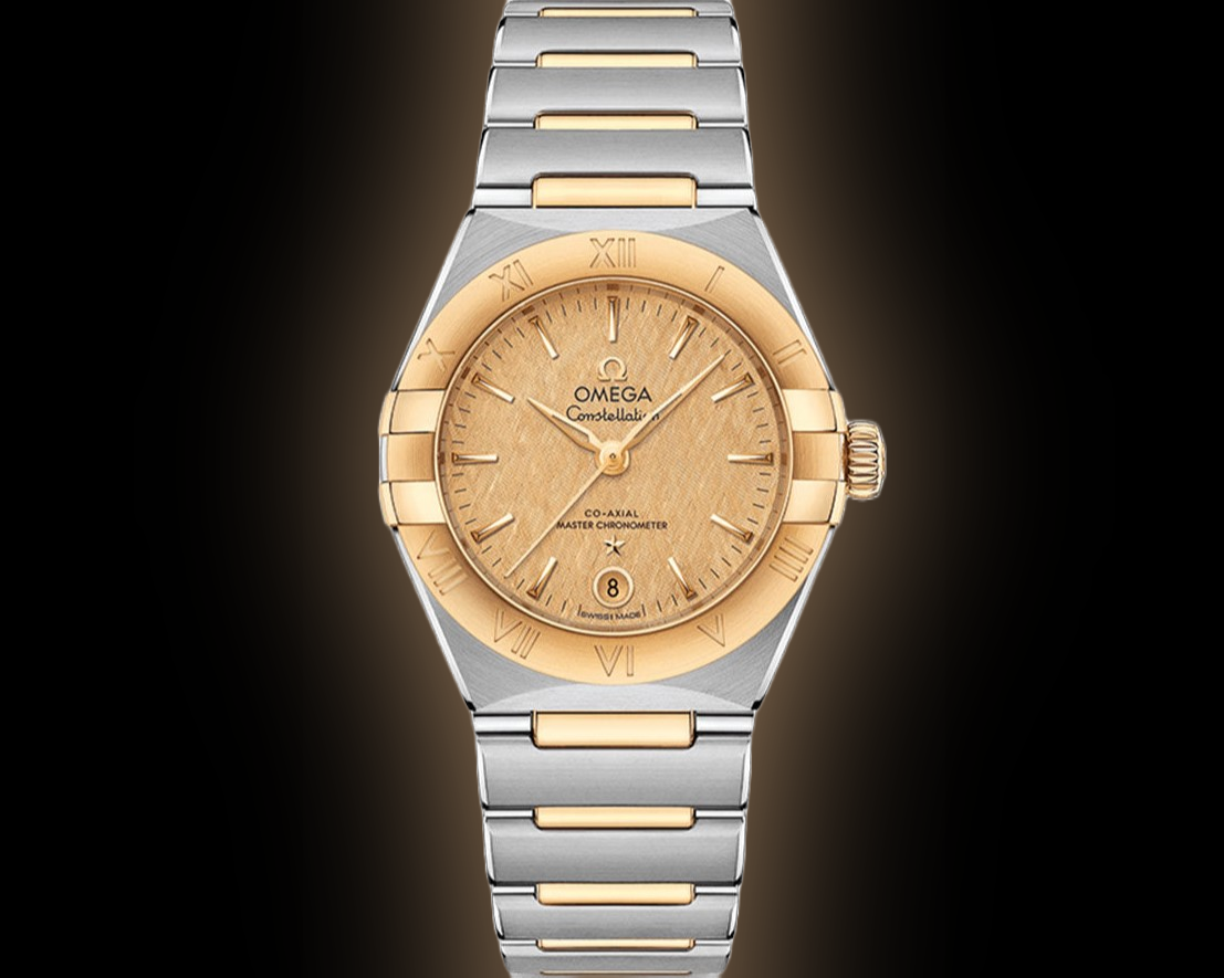 Omega Constellation Manhattan 29 131.20 Champagne Dial, Yellow Gold, 29 ...