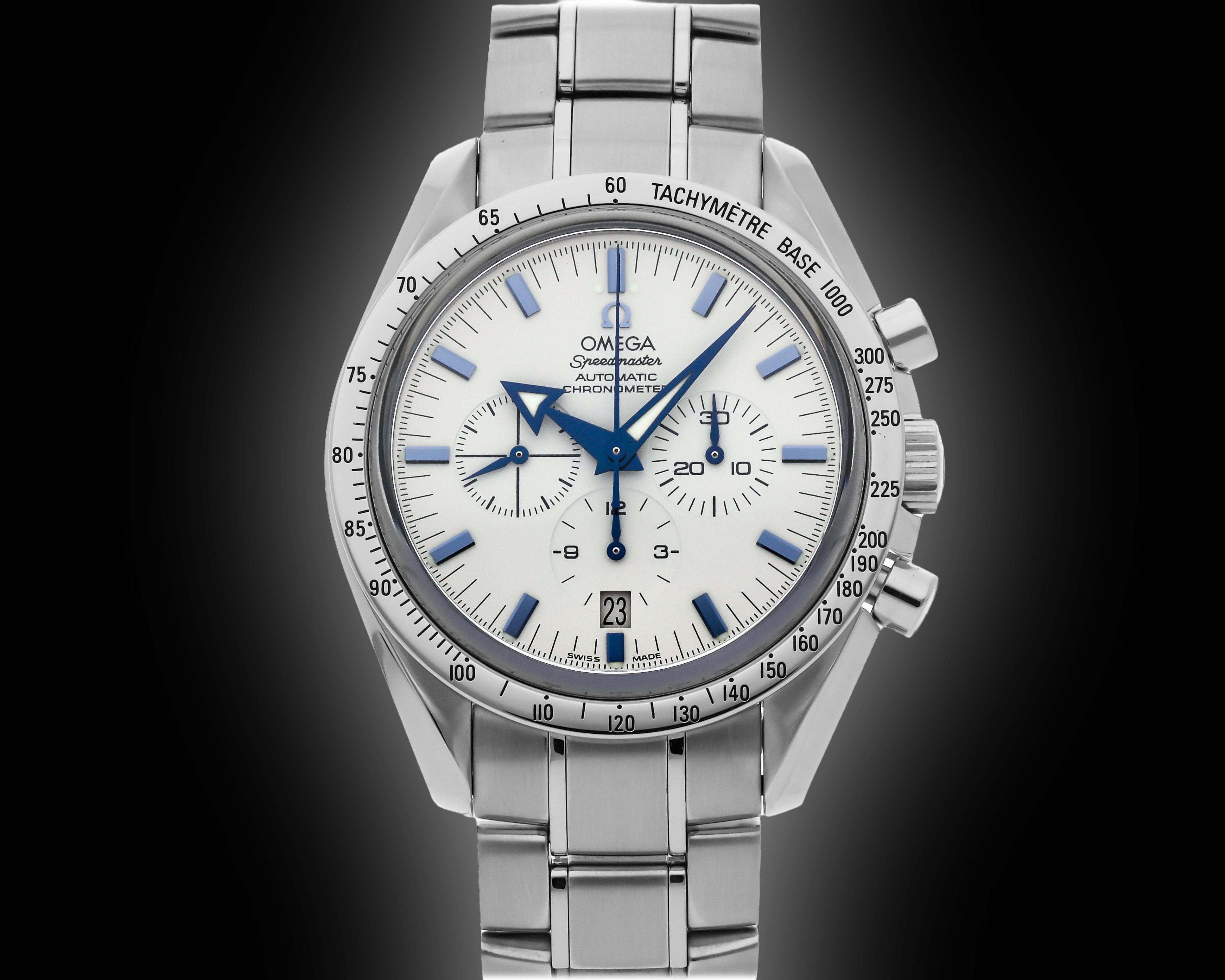 Omega Speedmaster Broad Arrow 3551.20 White Dial, Stainless Steel, 42.0 ...