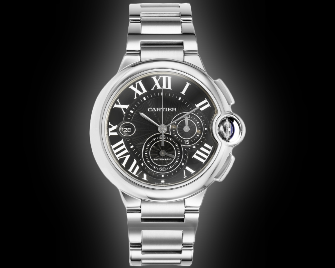 Cartier Ballon Bleu de Cartier W692 Black Dial, Stainless Steel, 44.0 ...