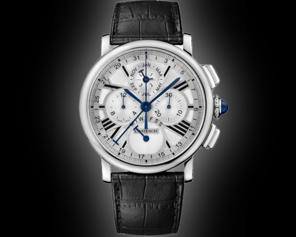 Cartier Rotonde de Cartier W155 Silver Dial, 18kt White Gold, Perpetual ...