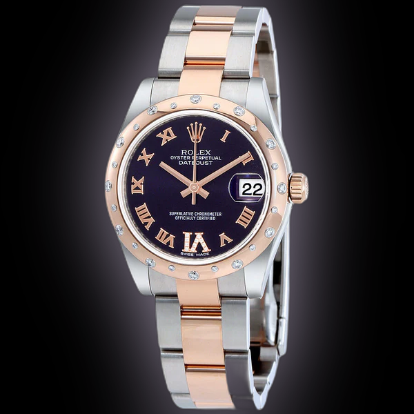 Rolex Datejust 31 178341 Purple Dial, Stainless Steel, Automatic ...