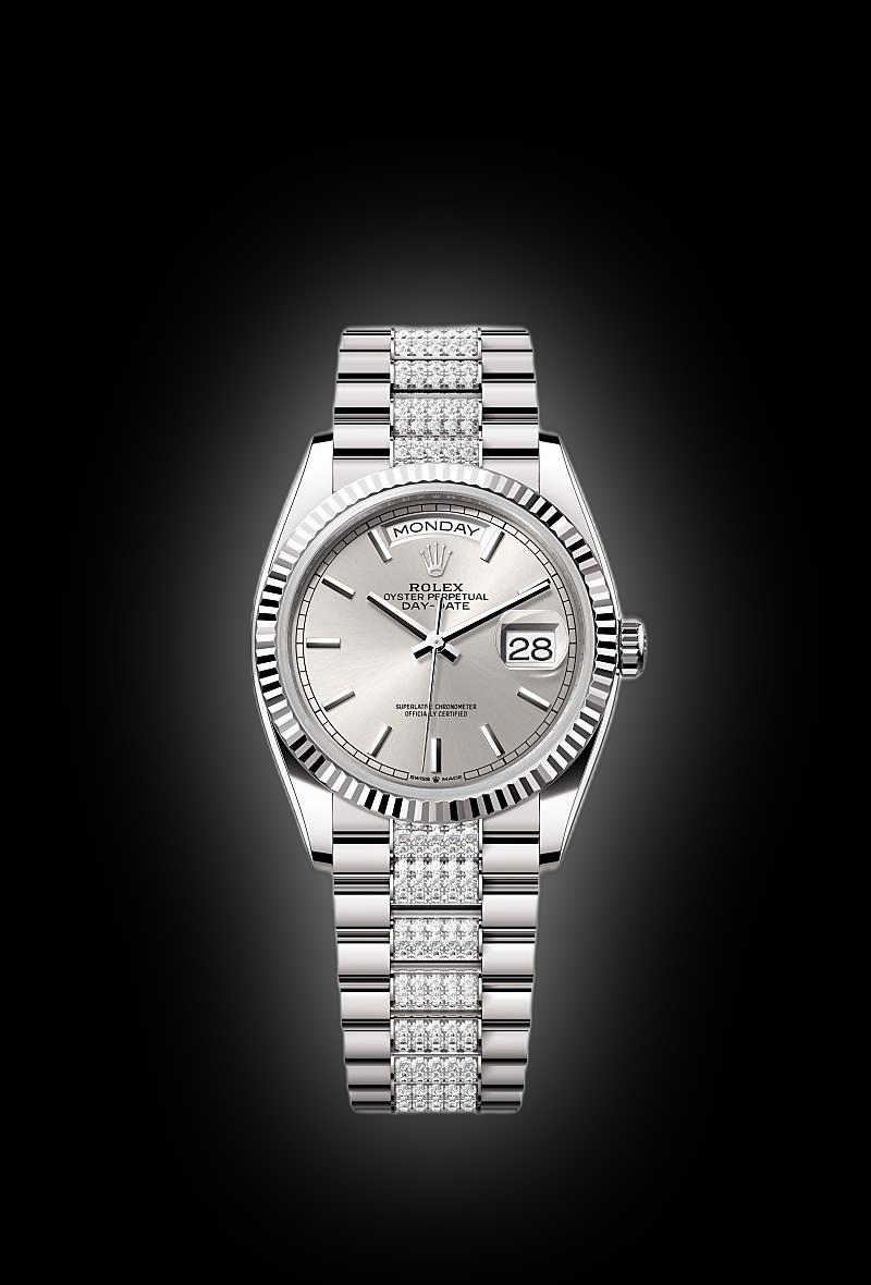 Rolex Day-Date White Gold 128239-0025 | Coveted