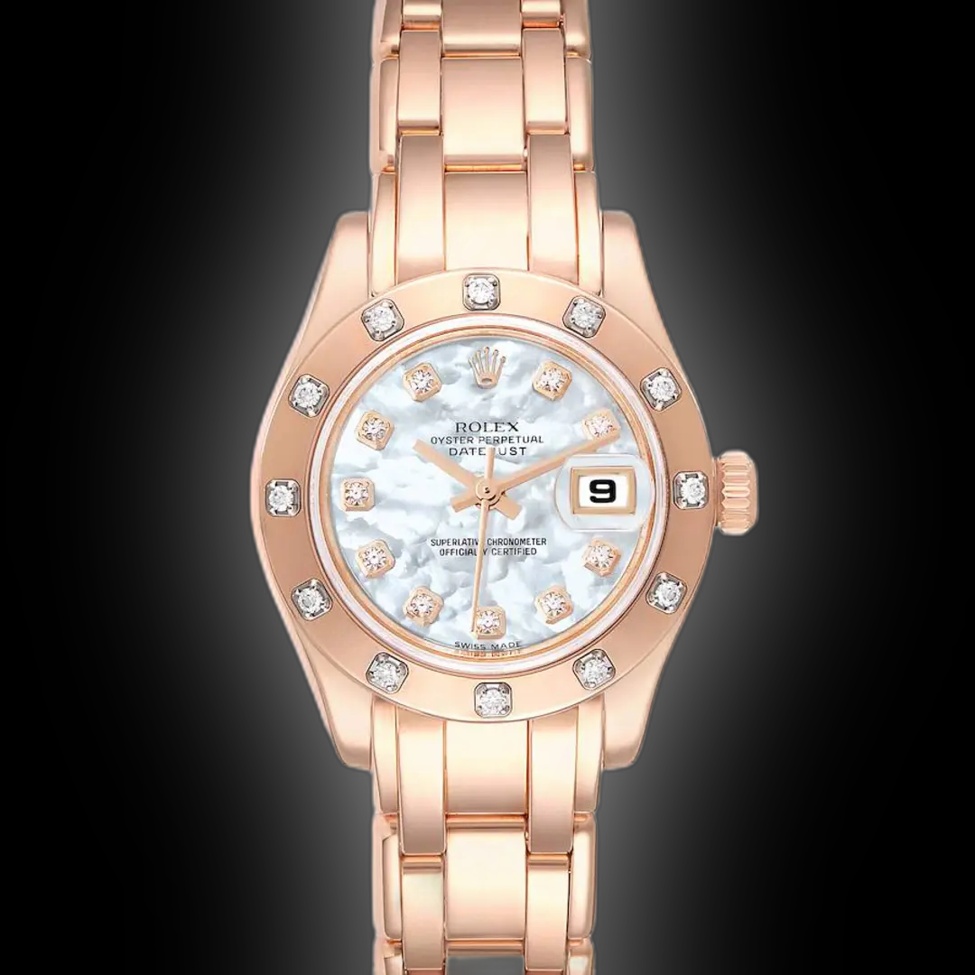 Rolex Lady-Datejust Pearlmaster 80315 Mother of Pearl Diamond Dial ...
