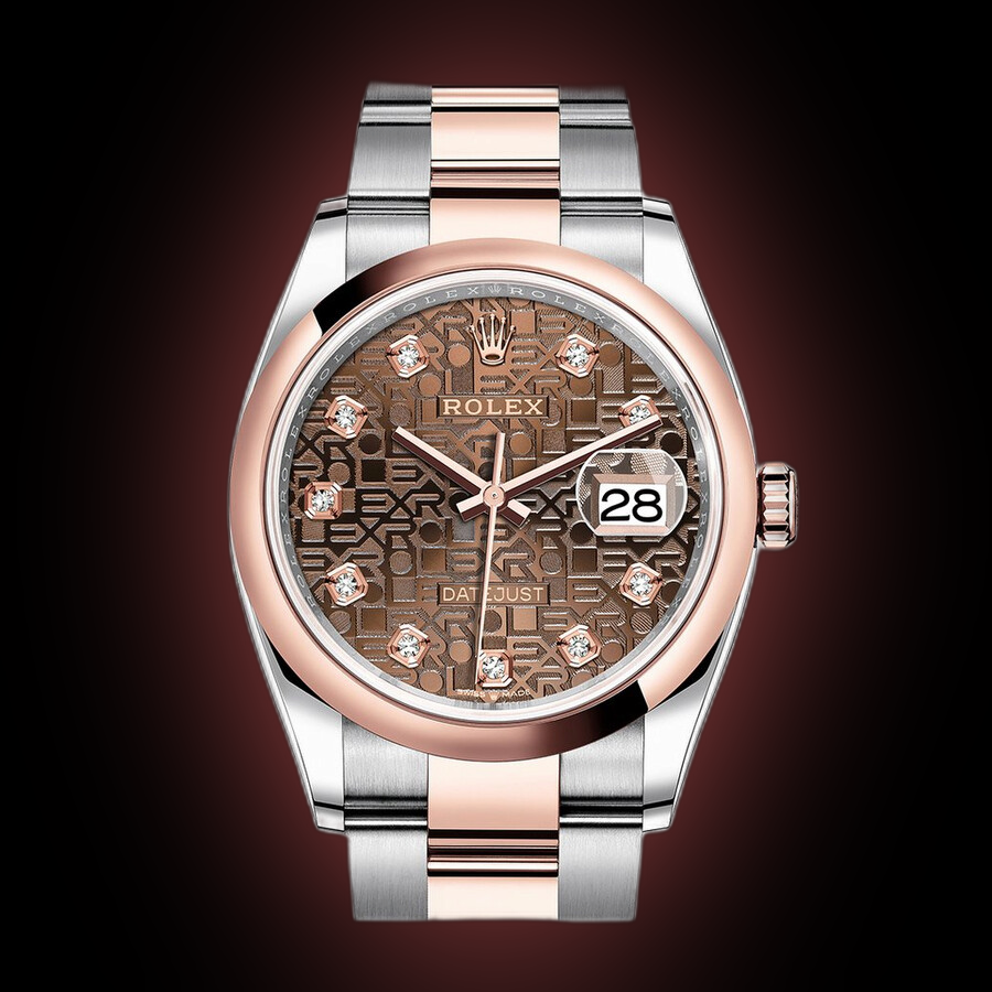 Rolex Datejust 36 126201 Chocolate Jubilee Dial, 18kt Everose Gold, 36. ...