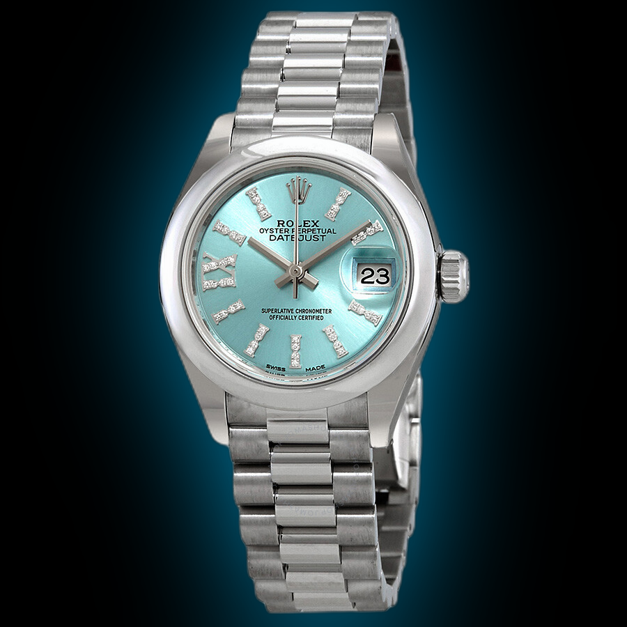 Rolex Lady-Datejust Platinum 279166iblrdp | Coveted