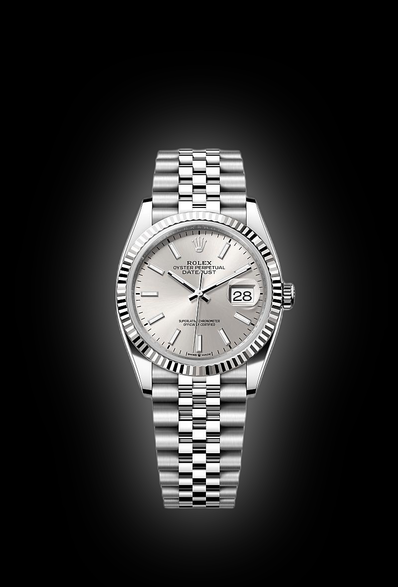 Rolex Datejust 36 126234 Silver Dial, Oystersteel and White Gold, 36.0 mm