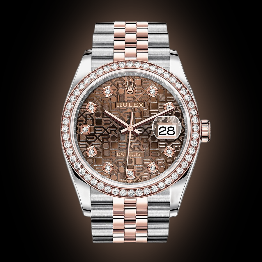Rolex Datejust 36 126281 Chocolate Dial, 18kt Everose Gold, Date, Men's ...
