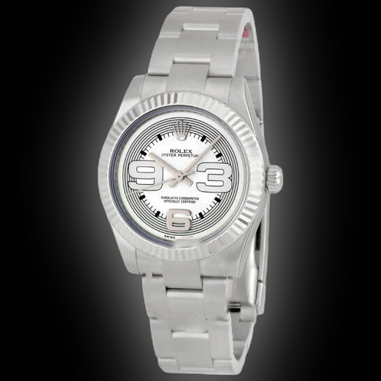 Rolex Oyster Perpetual 177234 Silver Dial, Stainless Steel, 31.0 mm, Unisex